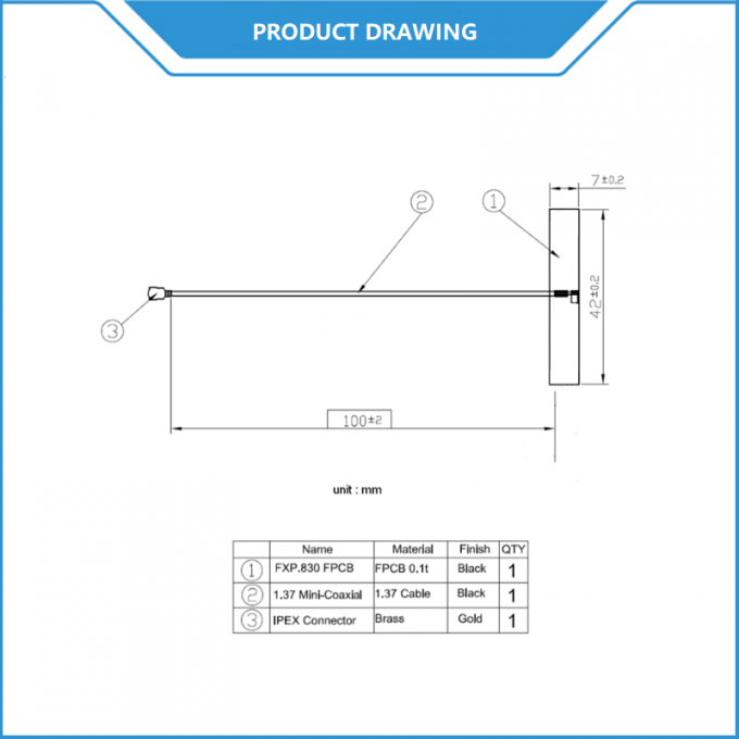 Internal Freedom WIFI Bluetooth Antenna 2.4GHz 5.8GHz Dual Band Dipole ...